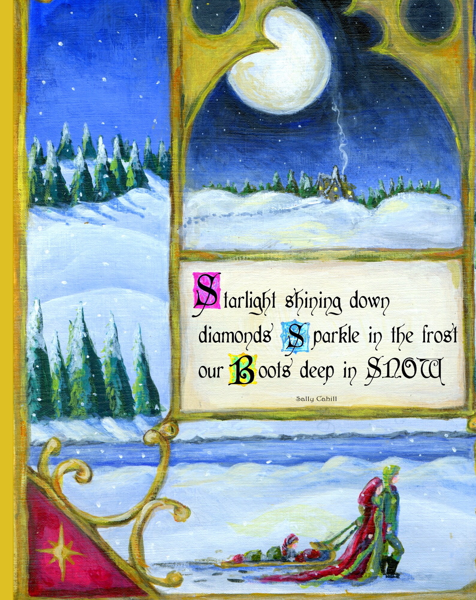 Illustrated Poem, Illustrated Haiku, Winter Poem, Winter Saying ...