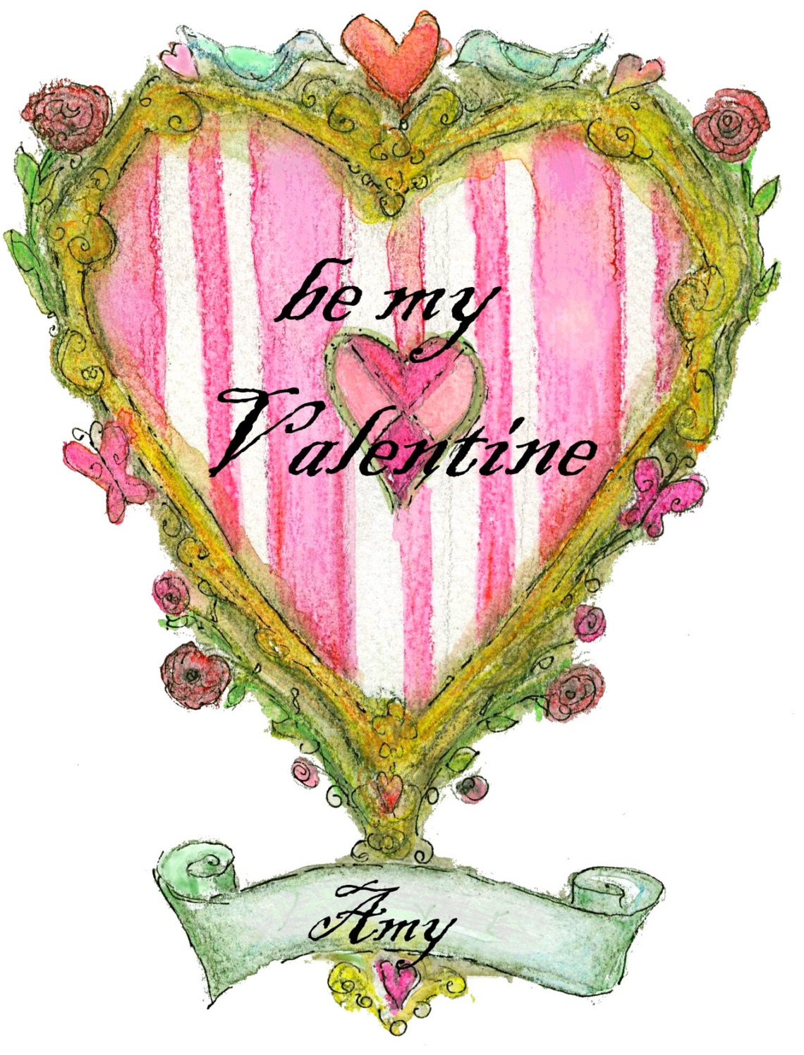 Valentine Heart Tattoo, Valentine Clip Art, Valentine Graphic, Heart ...