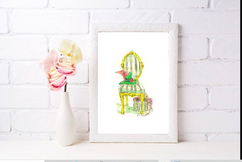 Digital Art Print Collection, Wall Decor, Instant Download, Chair Art ...