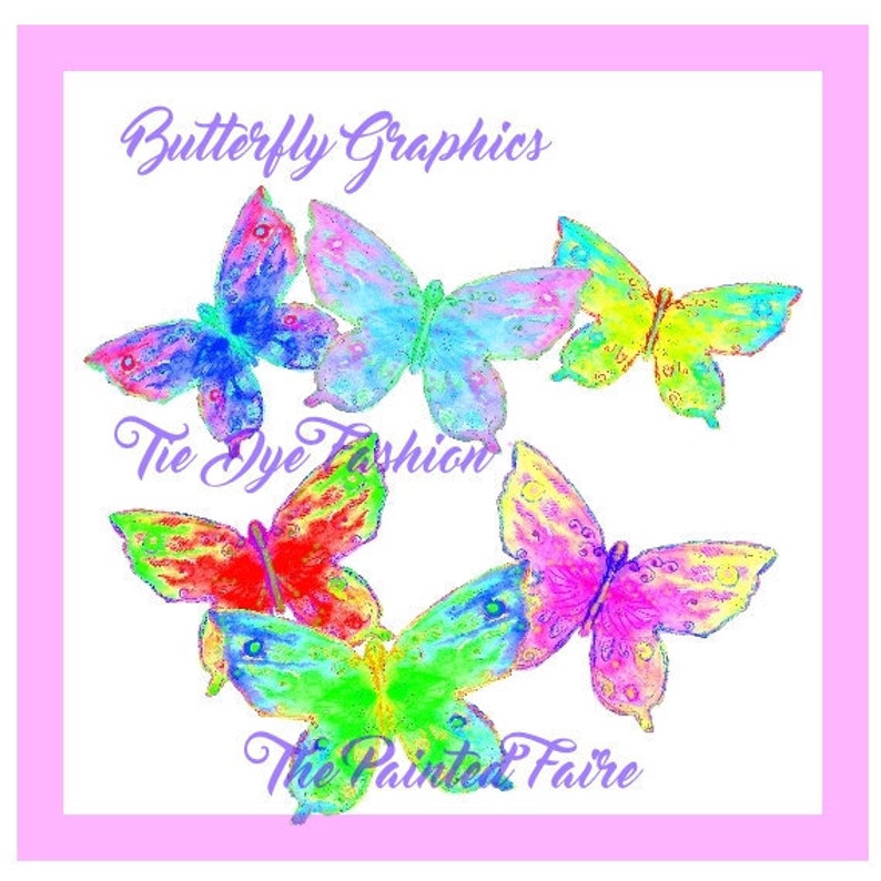 Butterfly Graphics, Fashion Butterfly, Butterfly Tie Dye, Butterfly ...