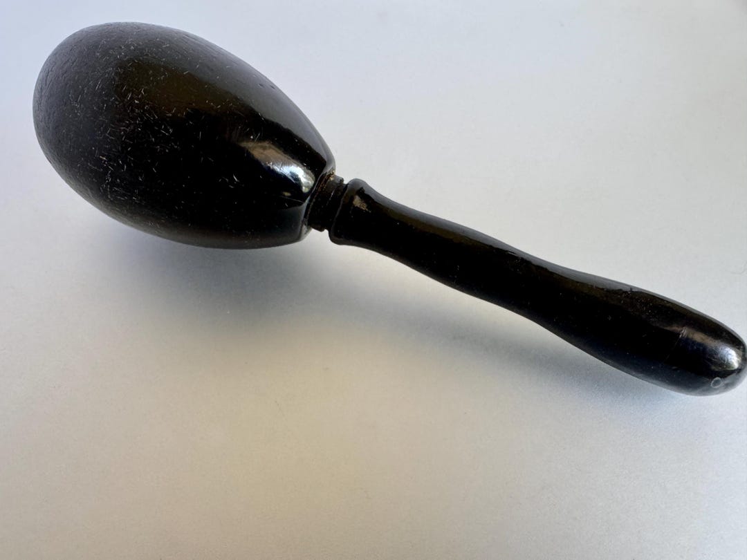 Vintage Wood Egg Darner With Handle - Etsy