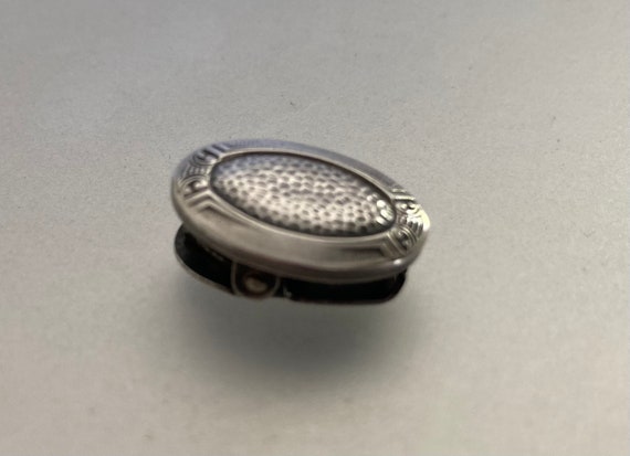 Antique 1910s Sterling Silver Ladies Lingerie Clip - Gem