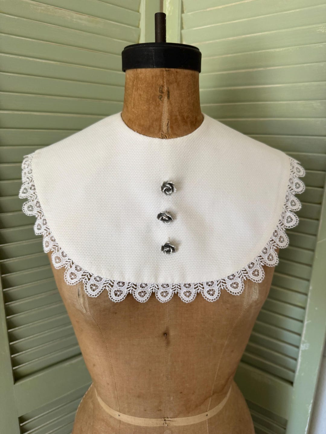 Vintage White Cotton Puritan Style Ladies Dress Collar - Etsy