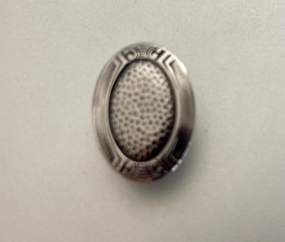 Antique 1910s Sterling Silver Ladies Lingerie Clip - Gem