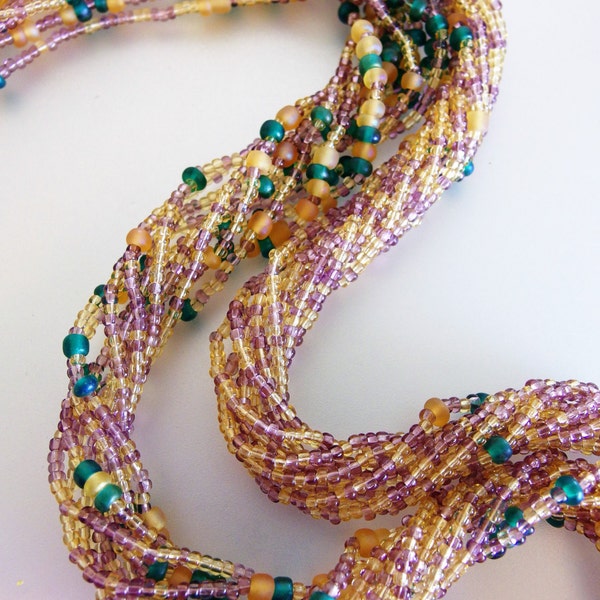 Multi Strand Seed Bead Necklace - Etsy