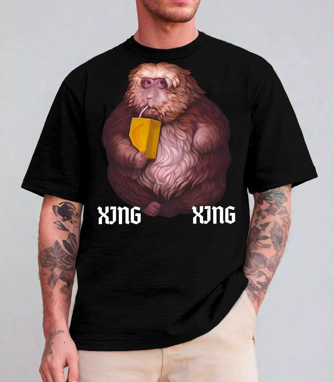 Xing Xing Monkey Funny Meme T-shirt Viral Trend Tee - Etsy
