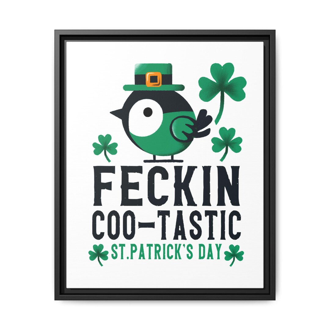 St Patrick's Day Clipart of Tiny Pigeon Wishing Feckin Coo-tastic St ...