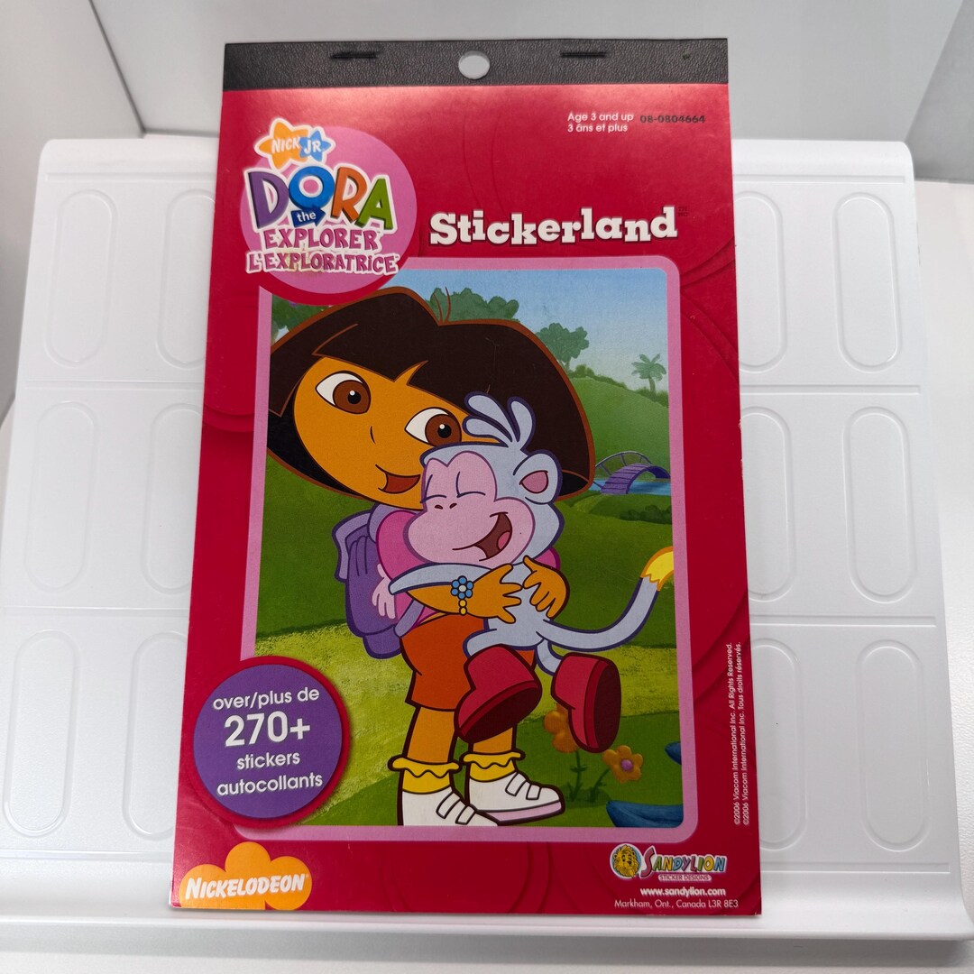 Vintage Sandy Lion Dora the Explorer Stickerland Booklet - Over 270 ...