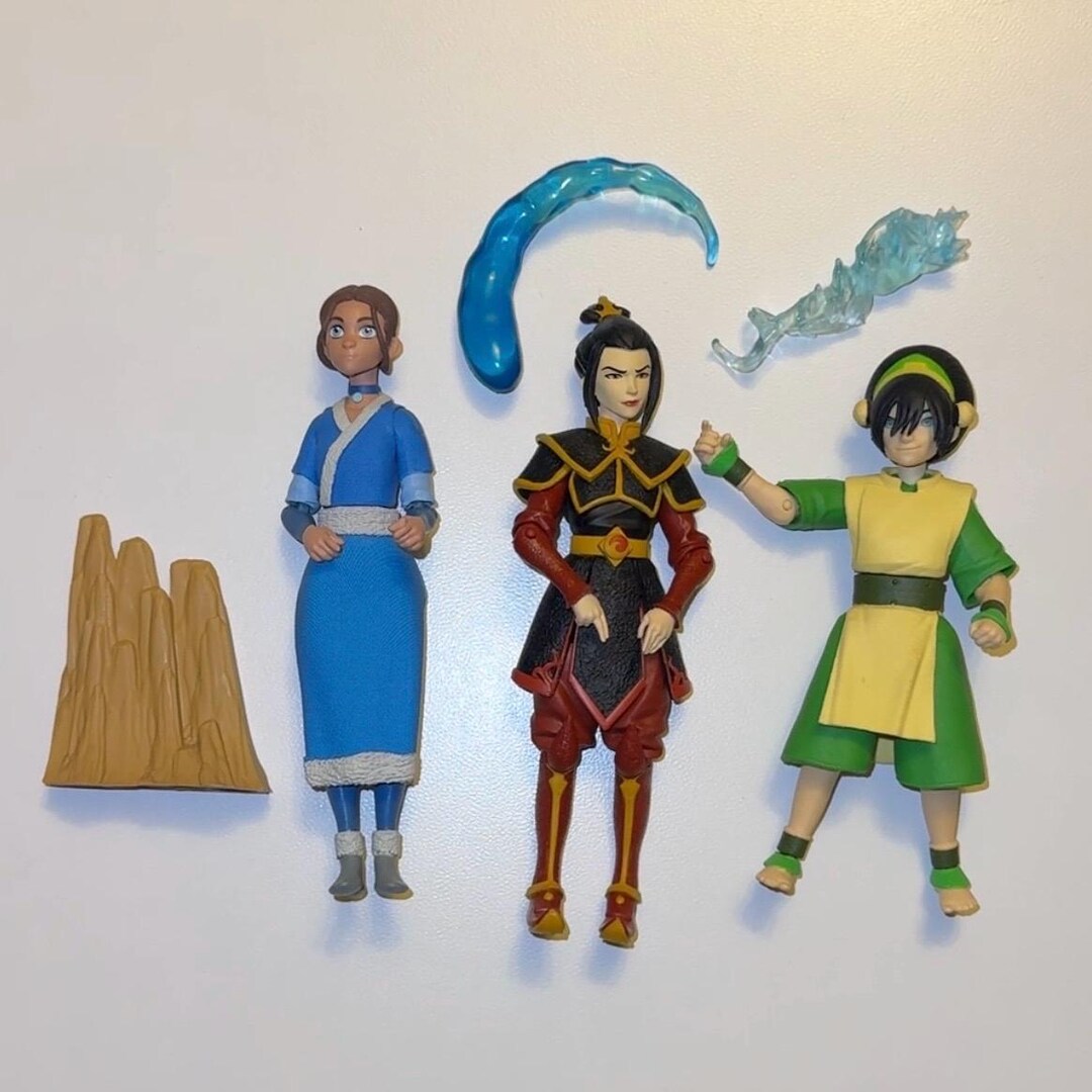 Avatar the Last Airbender Action Figures Set of 3 - Etsy