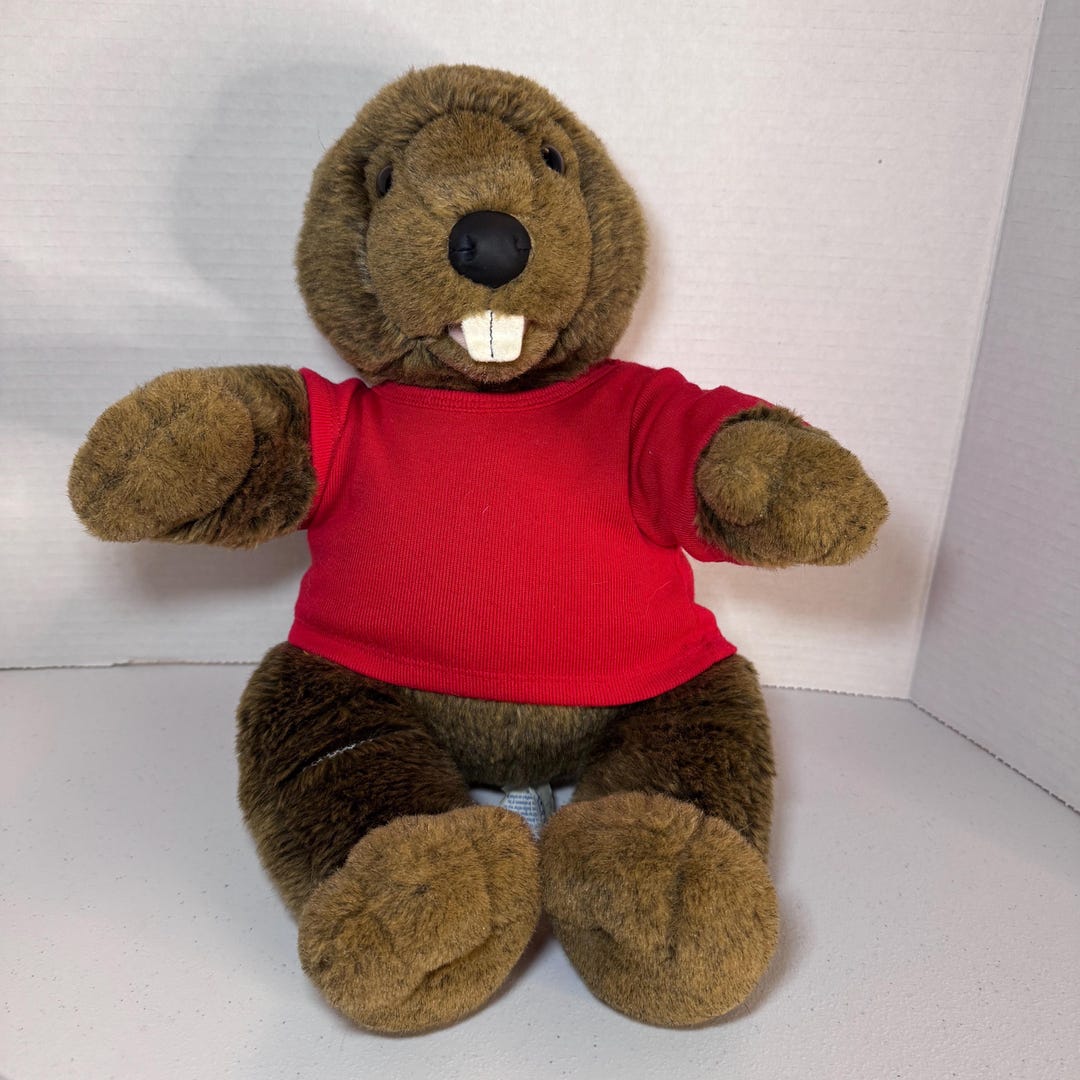 Rare Retired Build-a-bear Beaver Plush. Vintage Canadian Exclusive. EUC ...