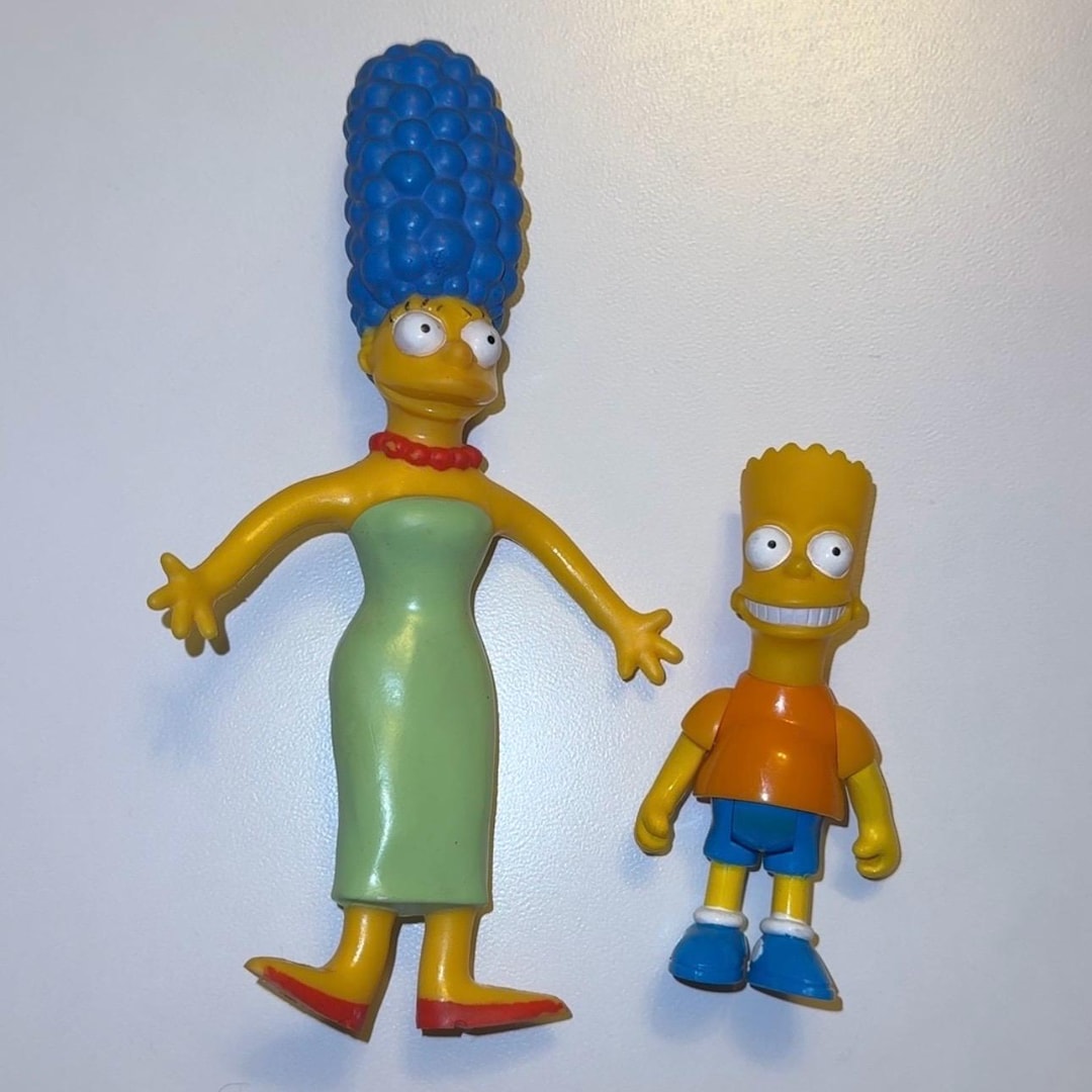 Marge Simpson Bendable Figure 1990 Simpsons & the Simpsons Bart Simpson ...