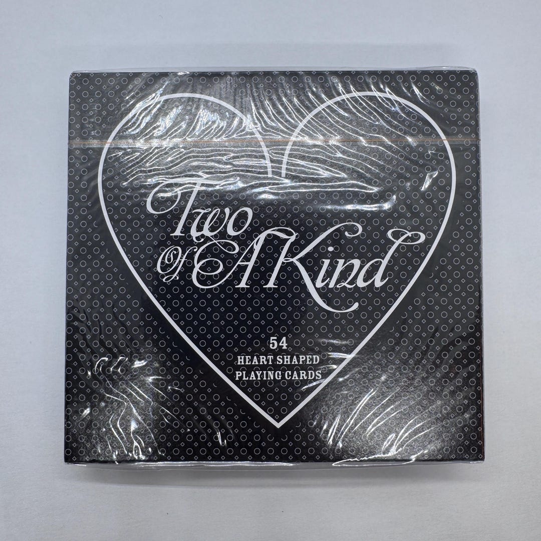 Two of A Kind HEART Shaped Playing Cards. New Sealed. NOS - Etsy