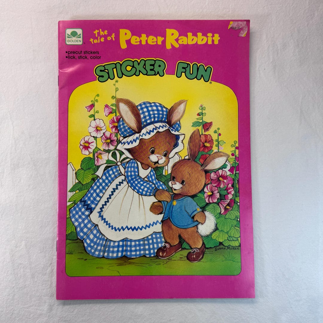Vintage Unused "the Tale of Peter Rabbit" Sticker Fun Activity Book ...