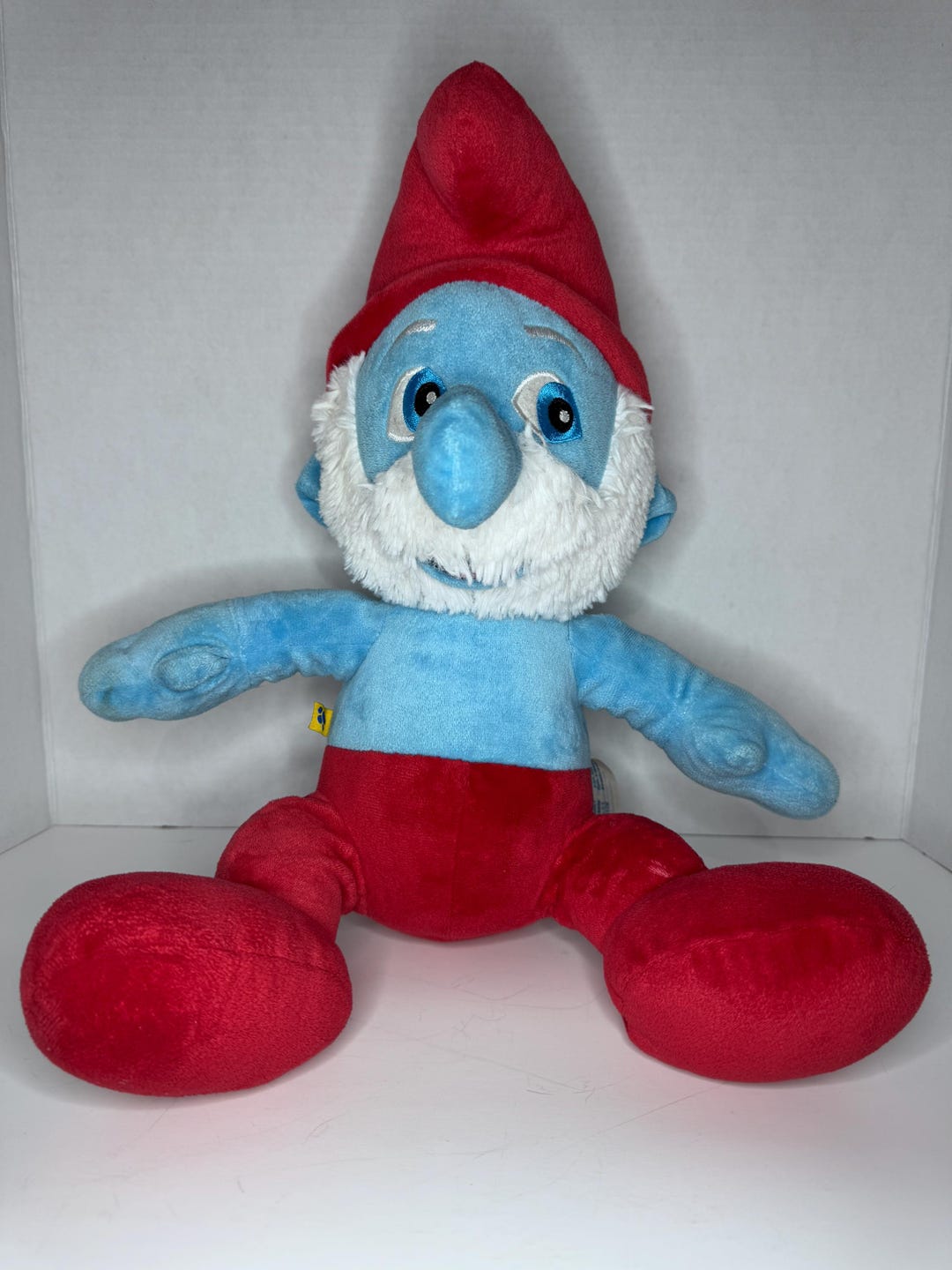Large Smurf Build-a-bear Plush 2011 Papa Smurf From the Smurfs GUC BAB ...