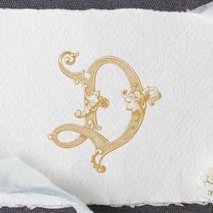 Vintage Crest Ornate Initial D Digital Download - Etsy