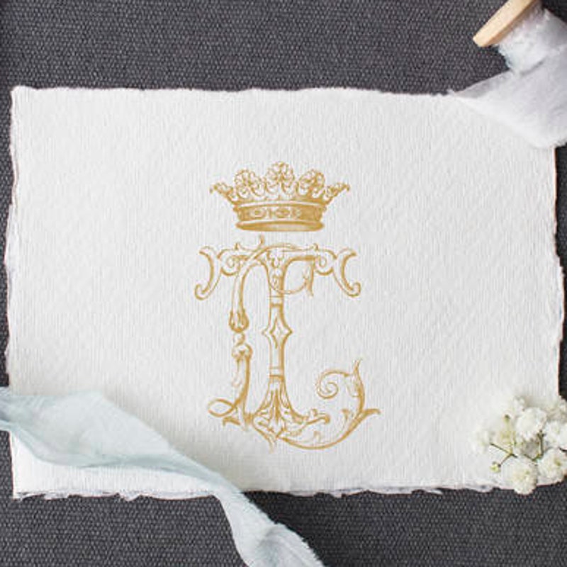 Crown Monogram - Etsy