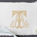 Vintage Monogram TA AT Digital Download A T - Etsy