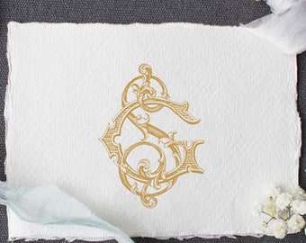 Interlocking G and S Embroidery Monogram, Instant Download for ...