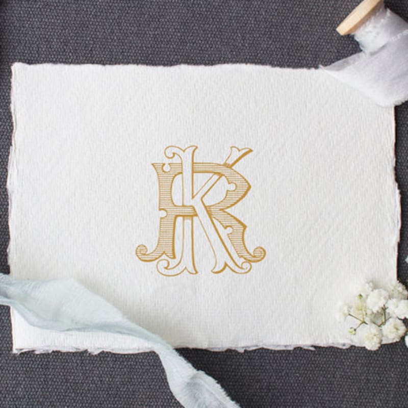 Kr Monogram - Etsy