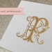 Vintage Monogram RP Digital Download R P - Etsy