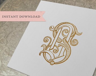 Intertwined initials | Etsy