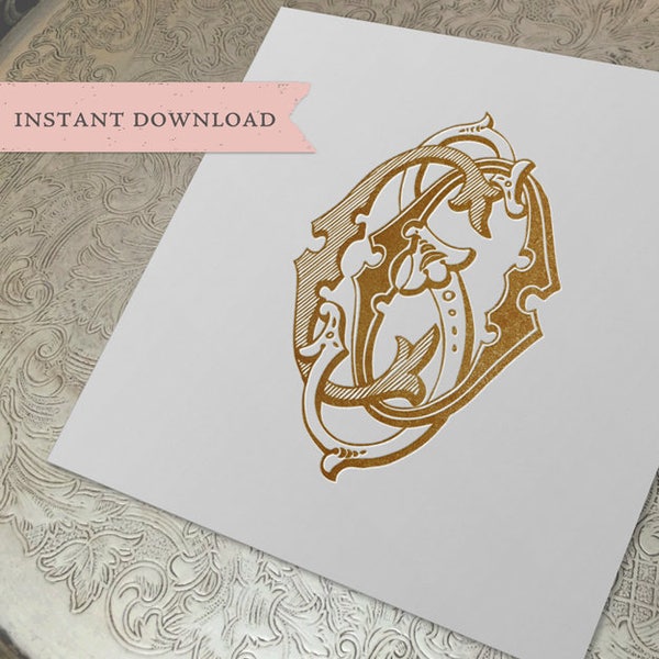 Monogram Letter O - Etsy