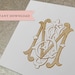3 Initial Vintage Monogram JMS SMJ MSJ Digital Download M S J - Etsy Canada