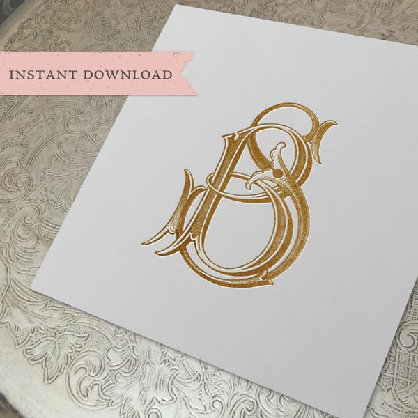 Sb Monogram - Etsy