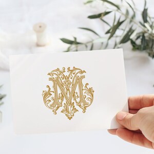 Vintage Wedding Monogram MM Digital Download Double M - Etsy