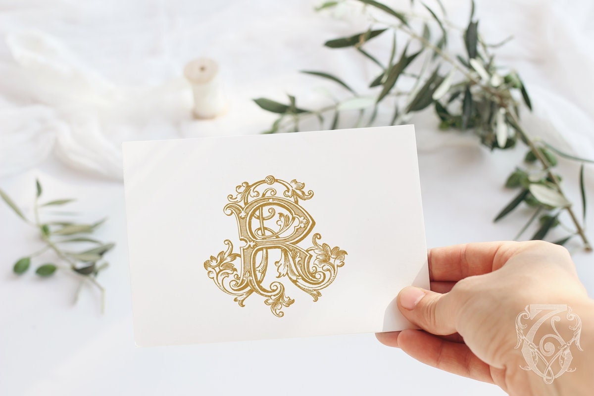 Vintage Monogram RR Double R Digital Download - Etsy