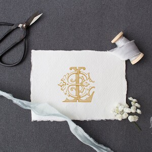 Vintage Monogram LE EL Digital Download L E - Etsy