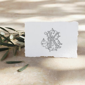 Vintage Monogram KB BK Digital Download K B - Etsy