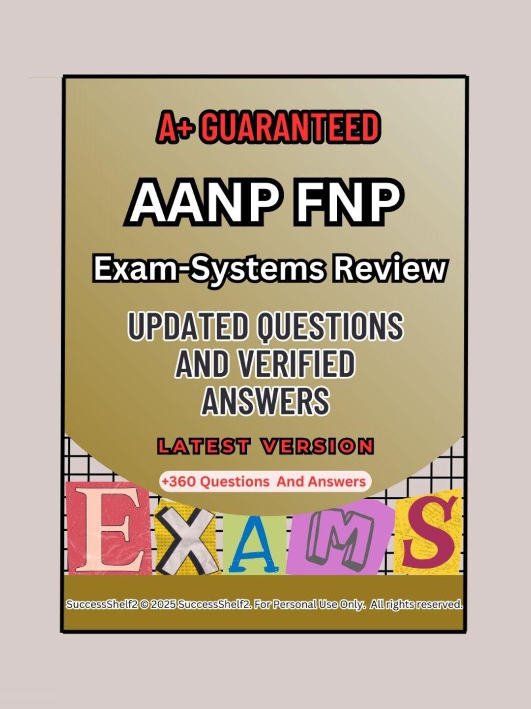 AANP FNP Exam-systems Review | Updated Questions With Detailed Verified ...