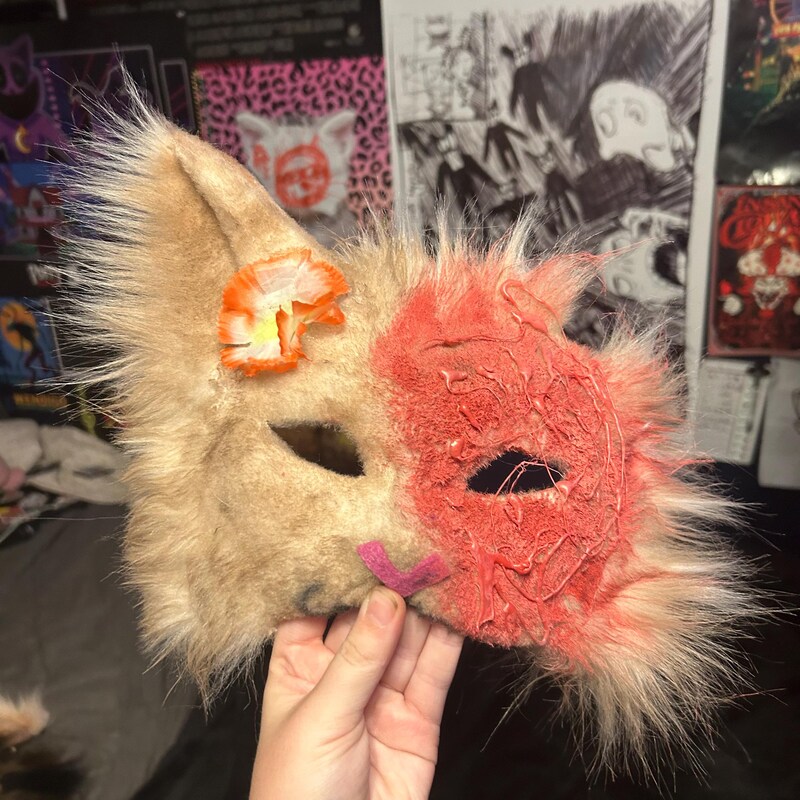 Furry Mask - Etsy