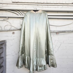 1890s 1900s 1910s Reversible Ribbed Silk Pink and Powder Blue Ruffle ...