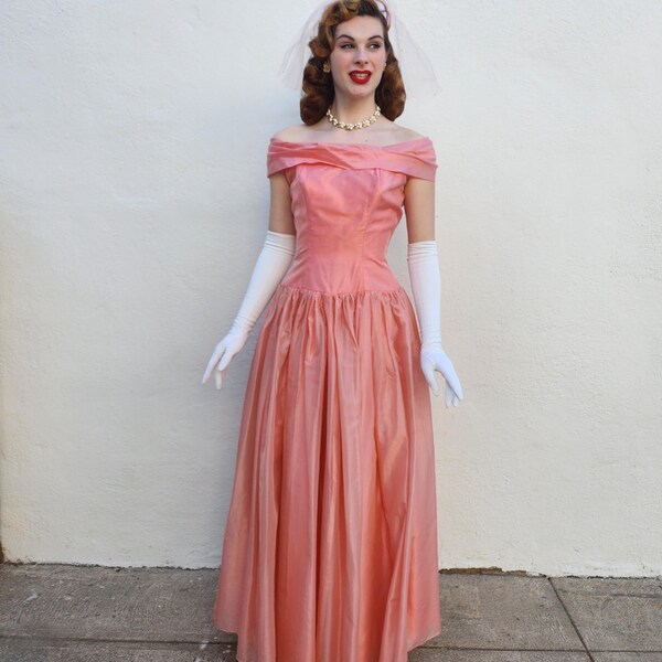 1950s Evening Gown - Etsy