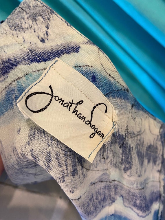 1950s/1960s W:26 JONATHAN LOGAN blue white black stri… - Gem