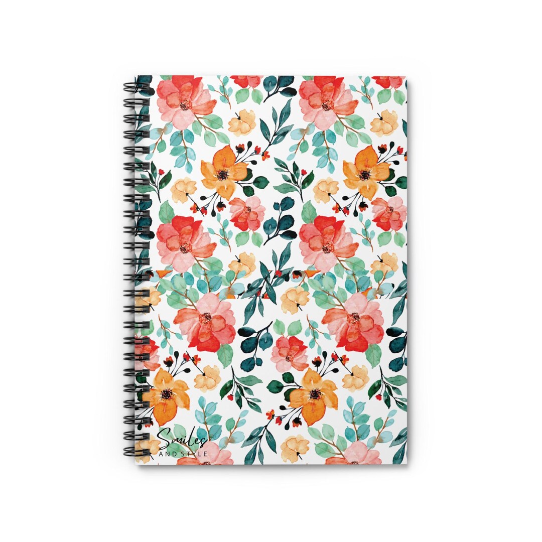 Floral Journal, Flower Notebook, Botanical Diary, Personal Journal ...
