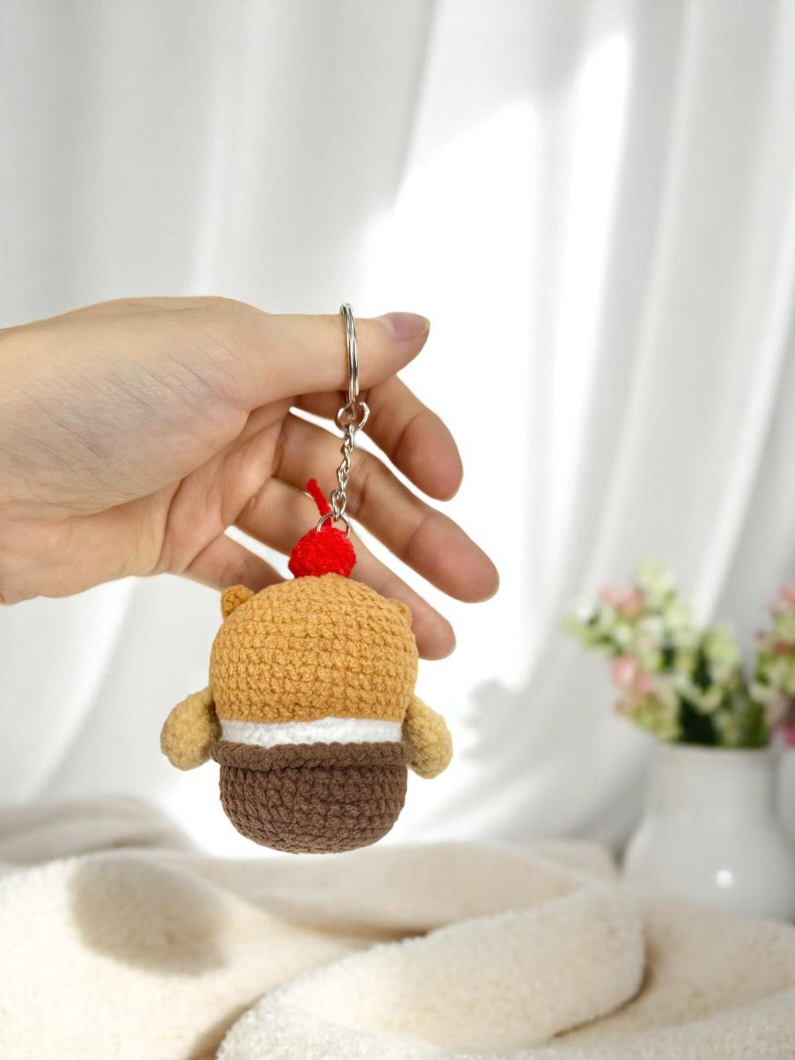Amigurumi Food Keychain Crochet Pattern, Bear, Strawberry, Bubble Tea ...