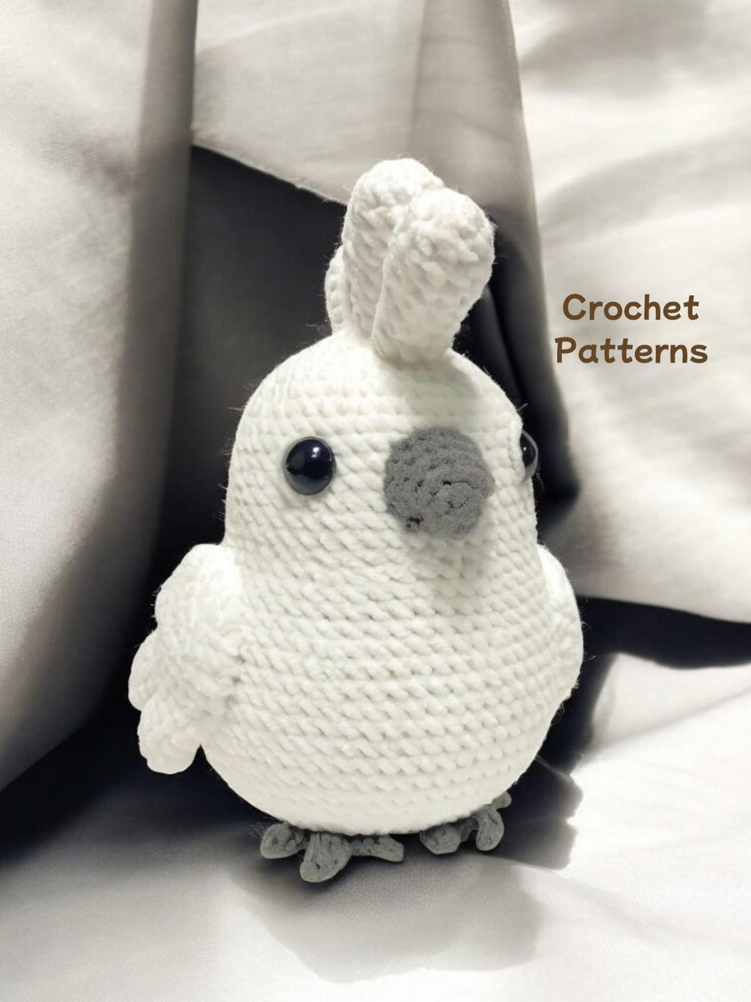 Cockatoo Crochet Pattern PDF, English Only, Cockatoo Amigurumi Crochet ...