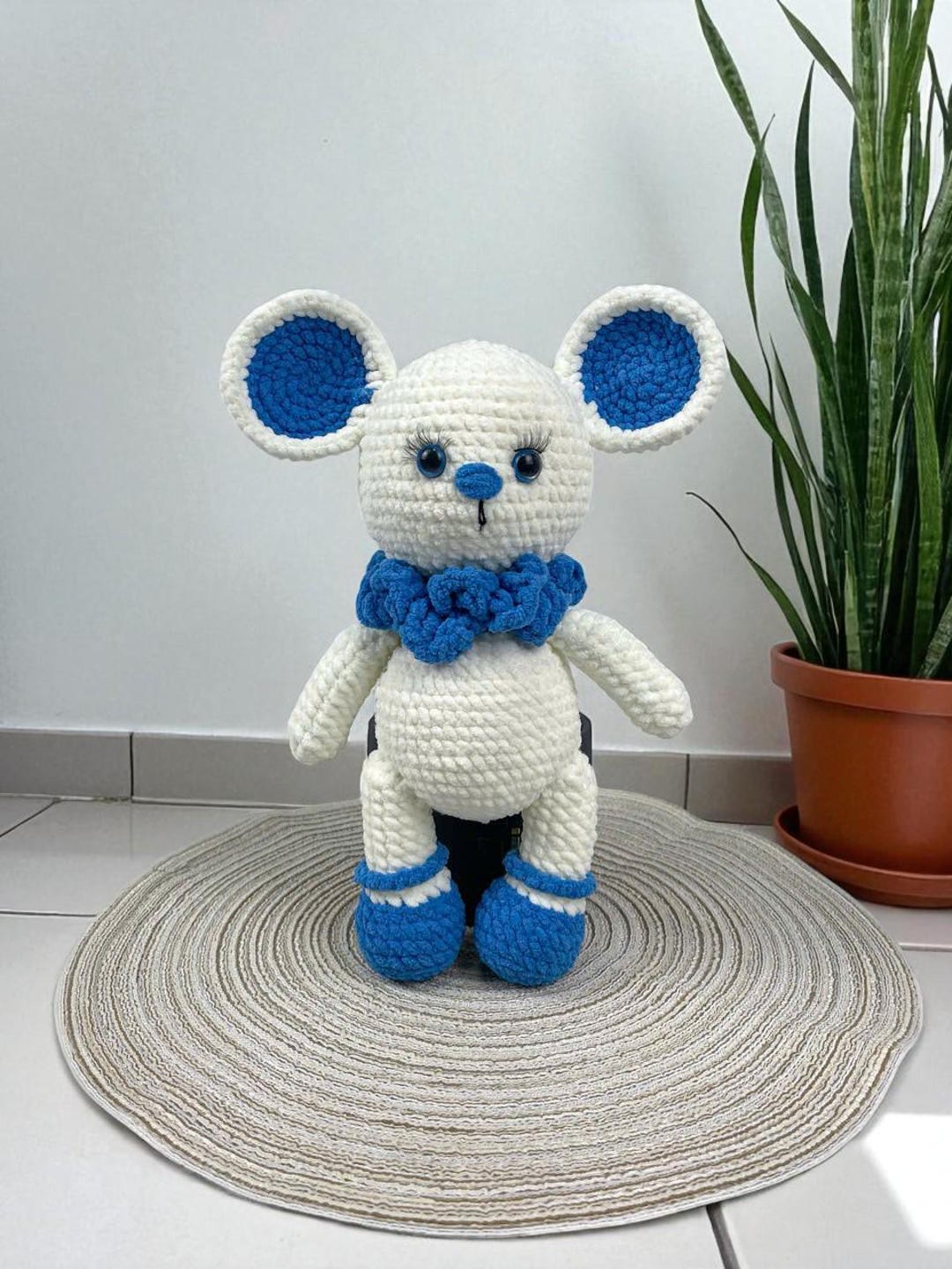 Mae Mouse PDF Crochet Pattern, LOW SEW Mouse Wearing Socks, Plushie ...