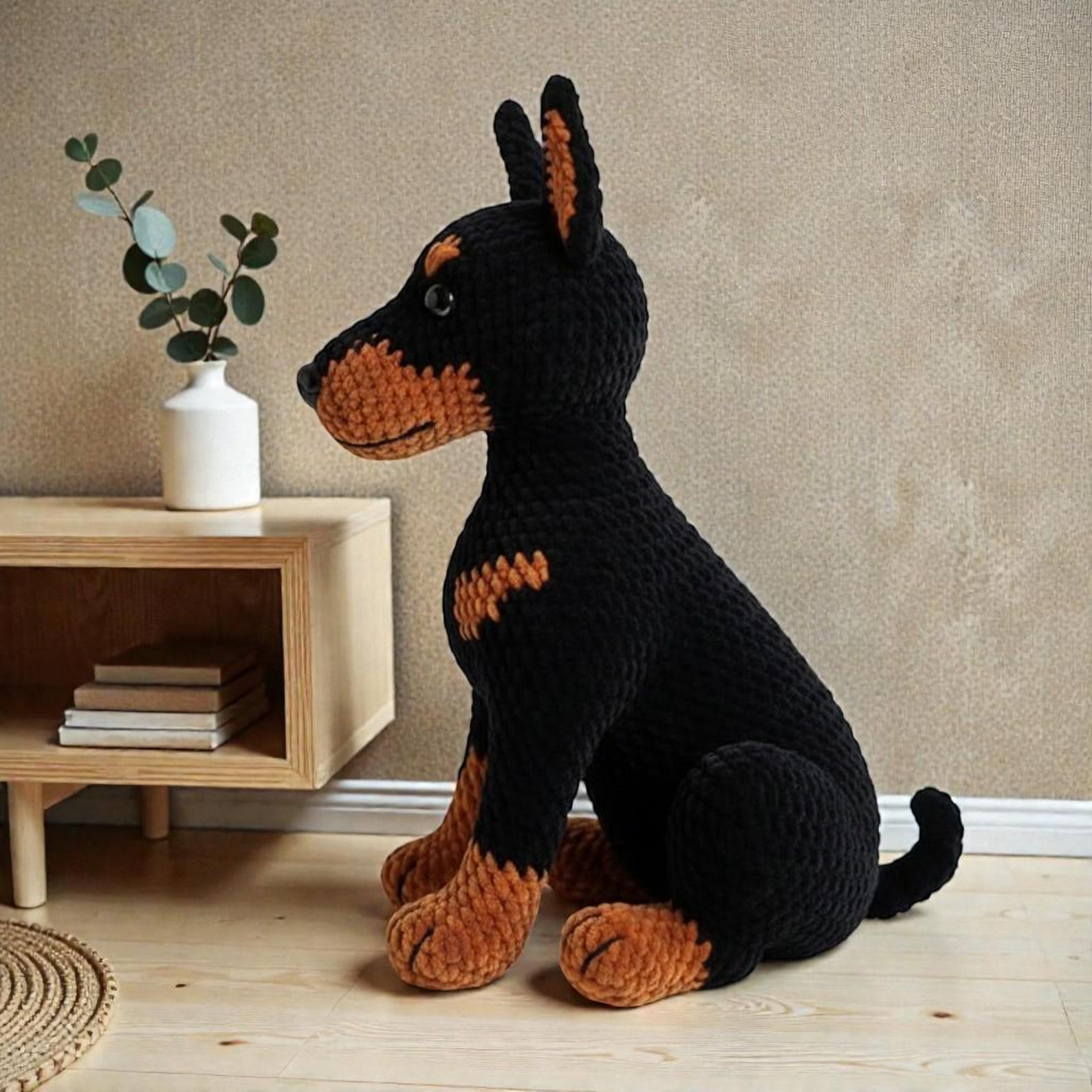 Dog Crochet Pattern, Doberman Dog Crochet Patterns, Easy Beginner ...