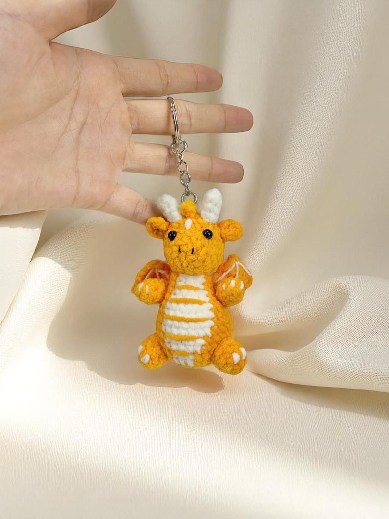 Dragon Keychain Crochet Pattern PDF Bundle: 5-in-1 Amigurumi Plush Toy ...