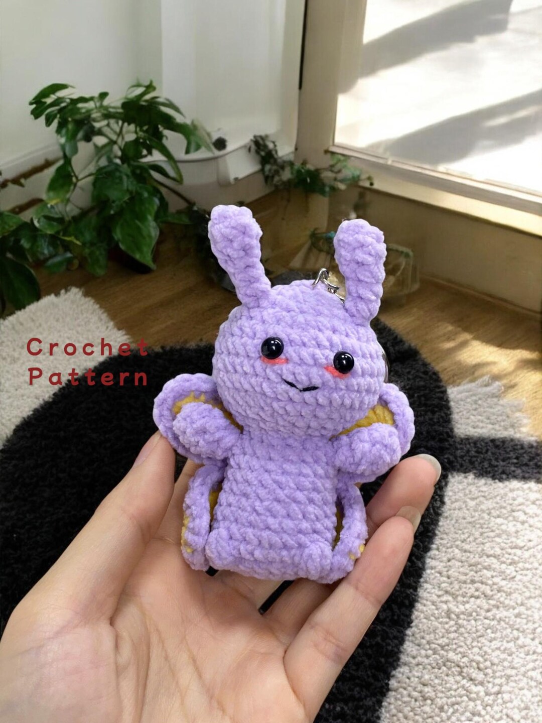 Mini Butterfly Crochet Pattern PDF, Cute Amigurumi Plush Keychain ...