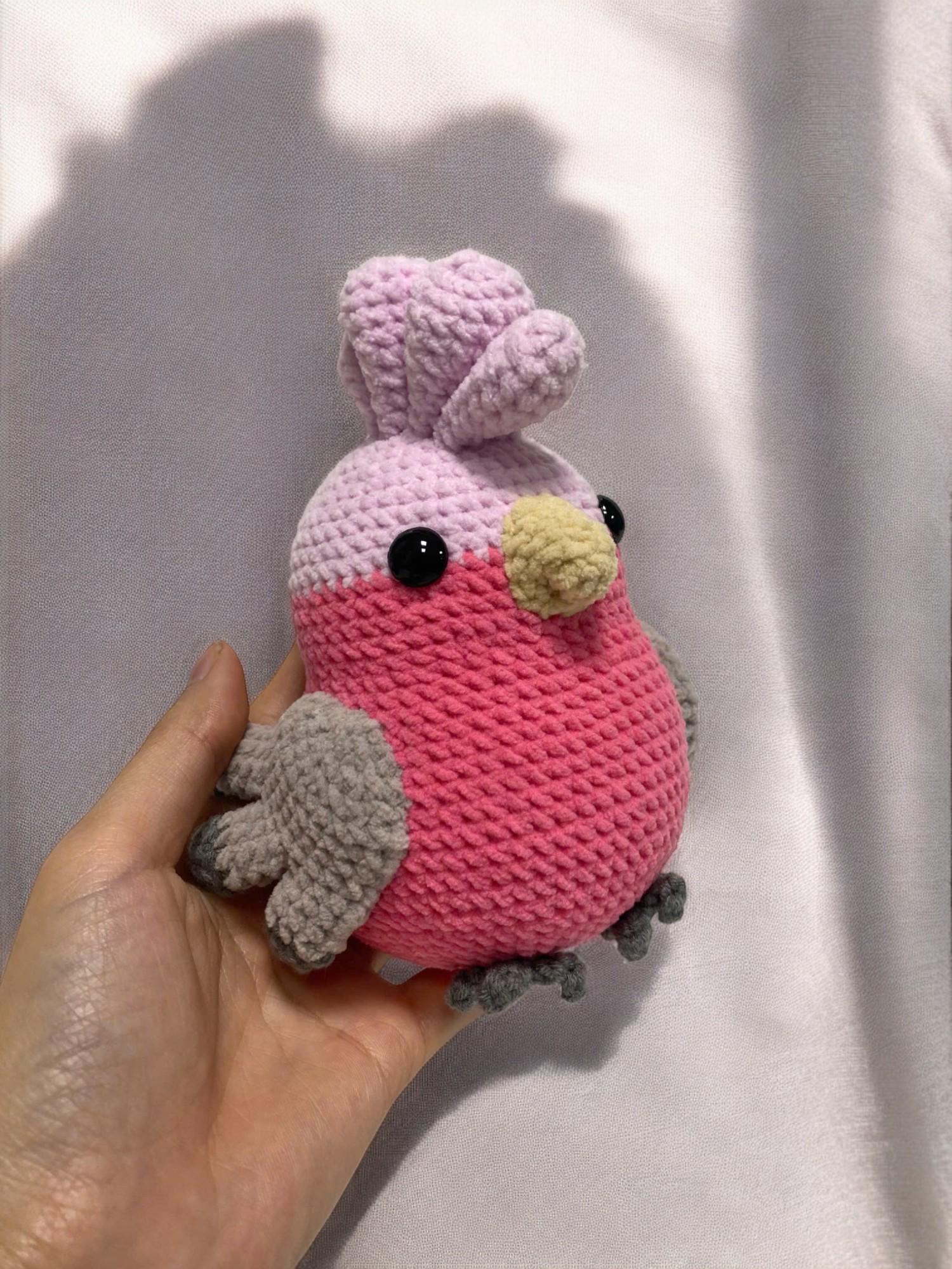 Galah Cockatoo Amigurumi Crochet Pattern (PDF) - Etsy