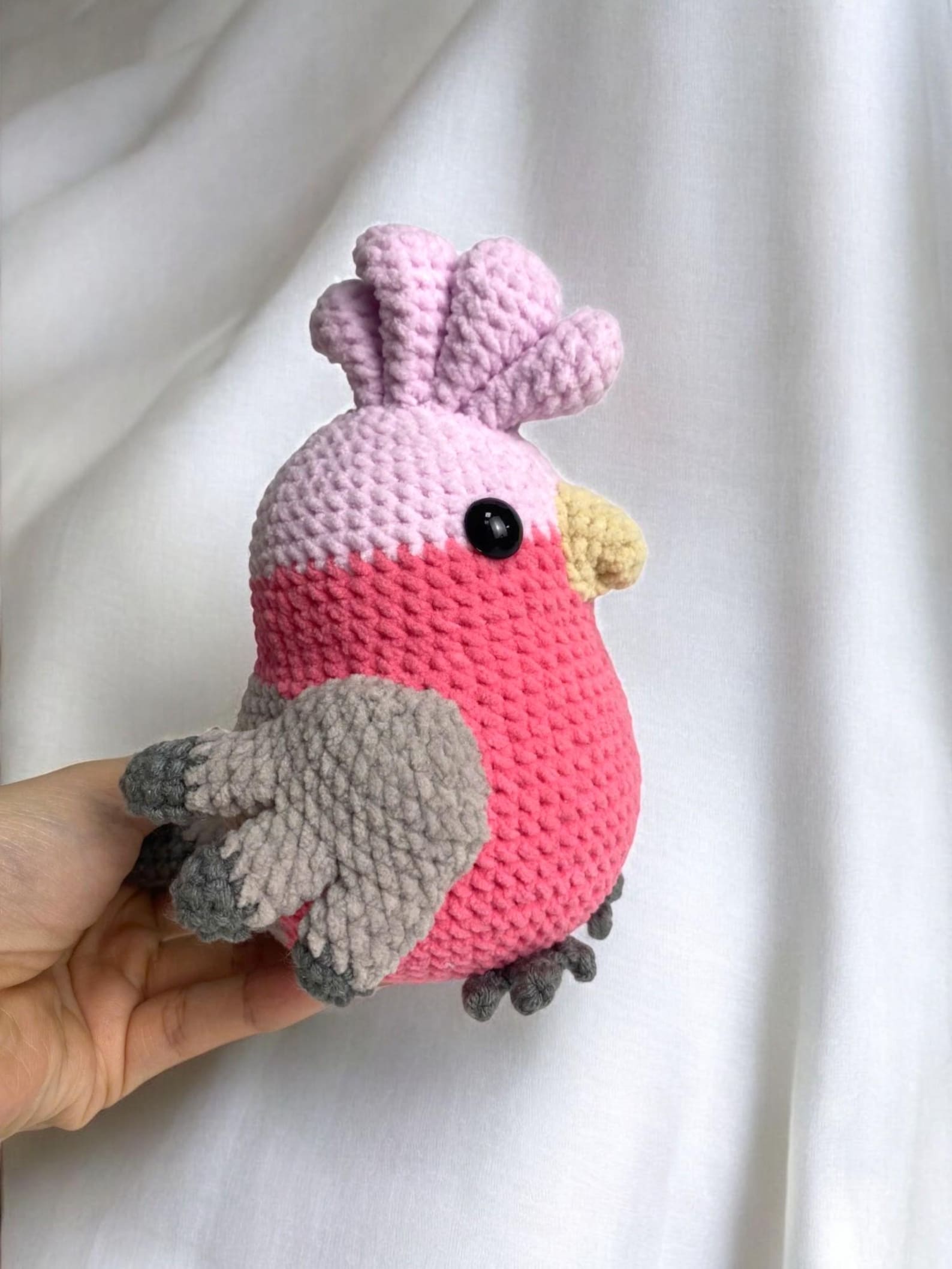 Galah Cockatoo Amigurumi Crochet Pattern (PDF) - Etsy