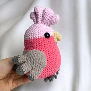 Galah Cockatoo Amigurumi Crochet Pattern (PDF) - Etsy