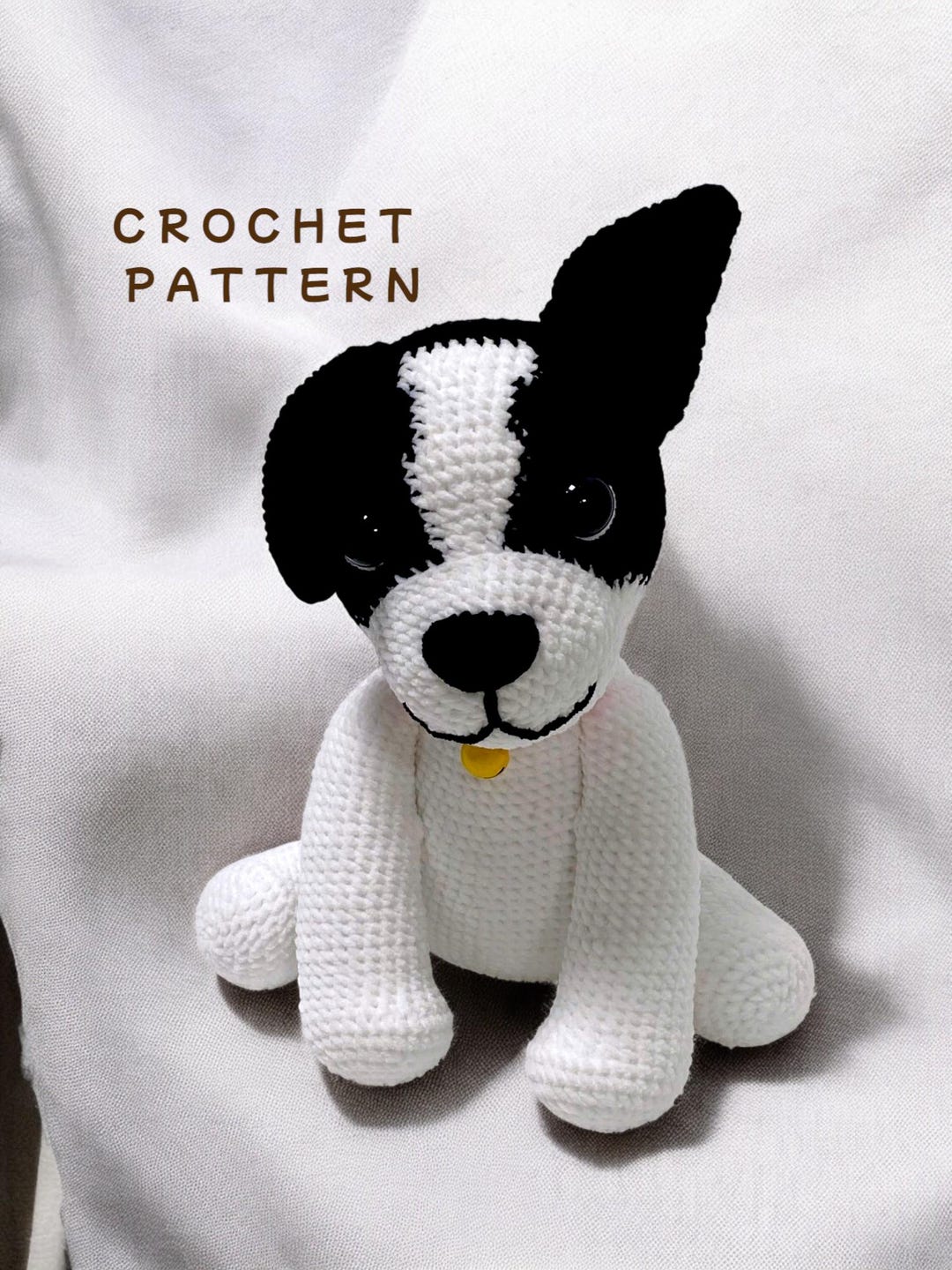 Jack Russell Terrier Crochet Pattern: Puppy Dog Toy (PDF) - Etsy