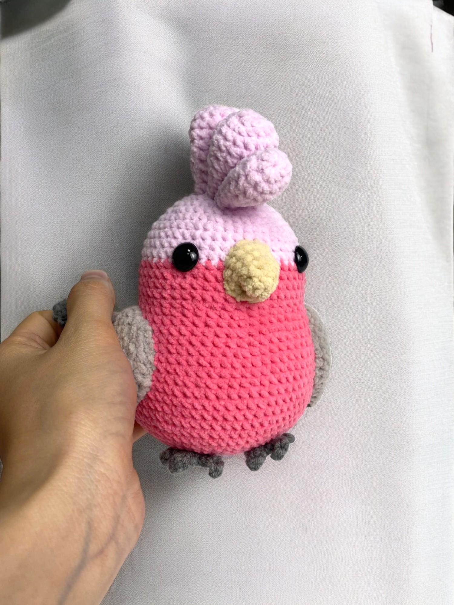 Galah Cockatoo Amigurumi Crochet Pattern (PDF) - Etsy