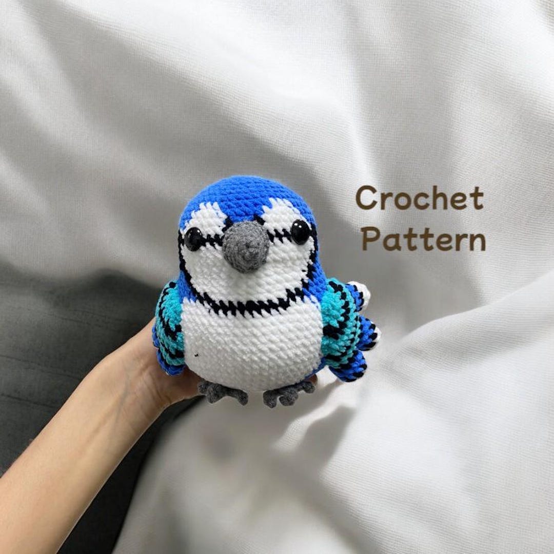 Blue Jay Amigurumi Crochet Pattern: Beginner-friendly PDF (digital ...